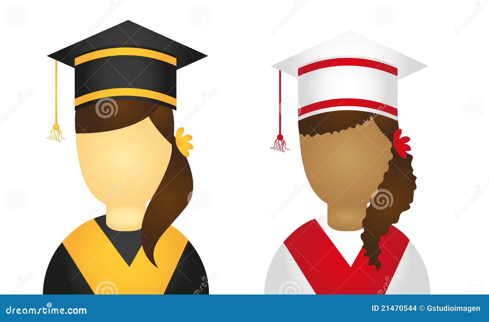 Graduate icons stock vector. Illustration of necktie - 21470544