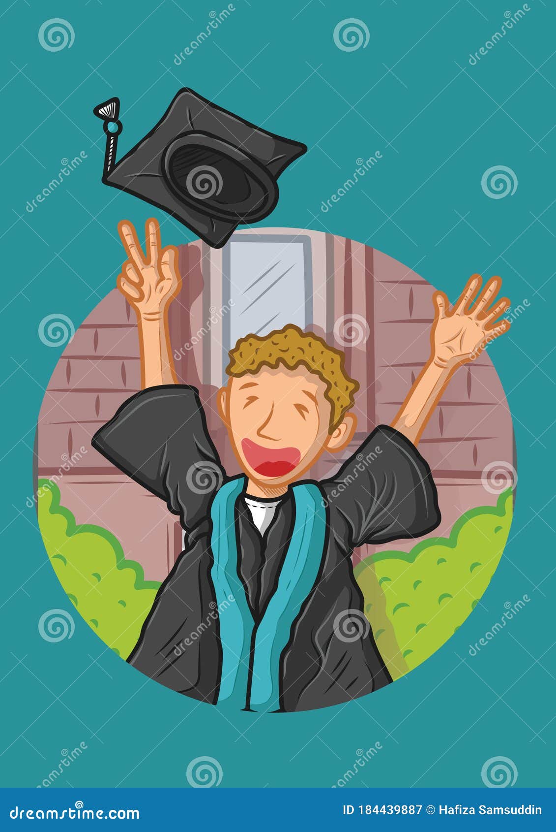 Graduate illustration. stock illustration. Illustration of celebrations ...