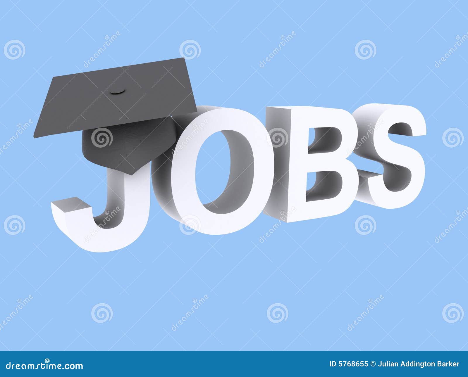 Graduate jobs stock illustration. Illustration of work - 5768655