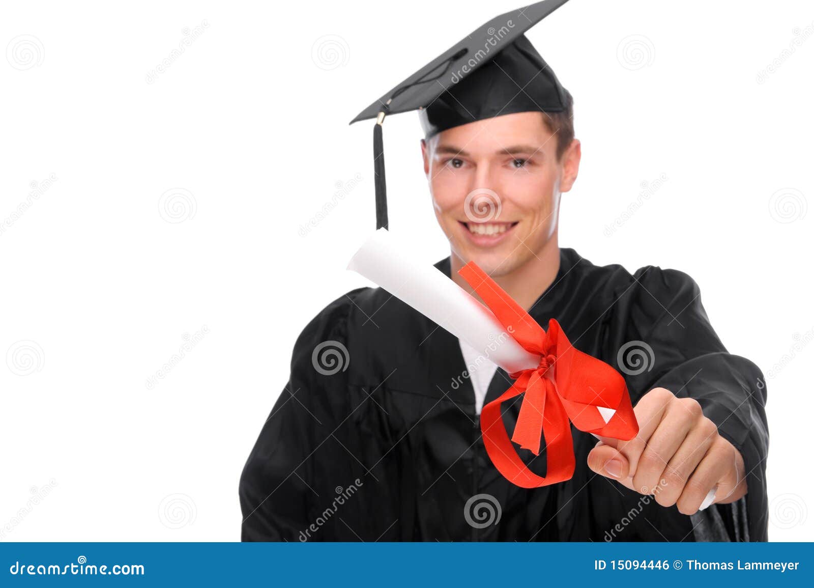 Graduate man stock photo. Image of high, achievement - 15094446
