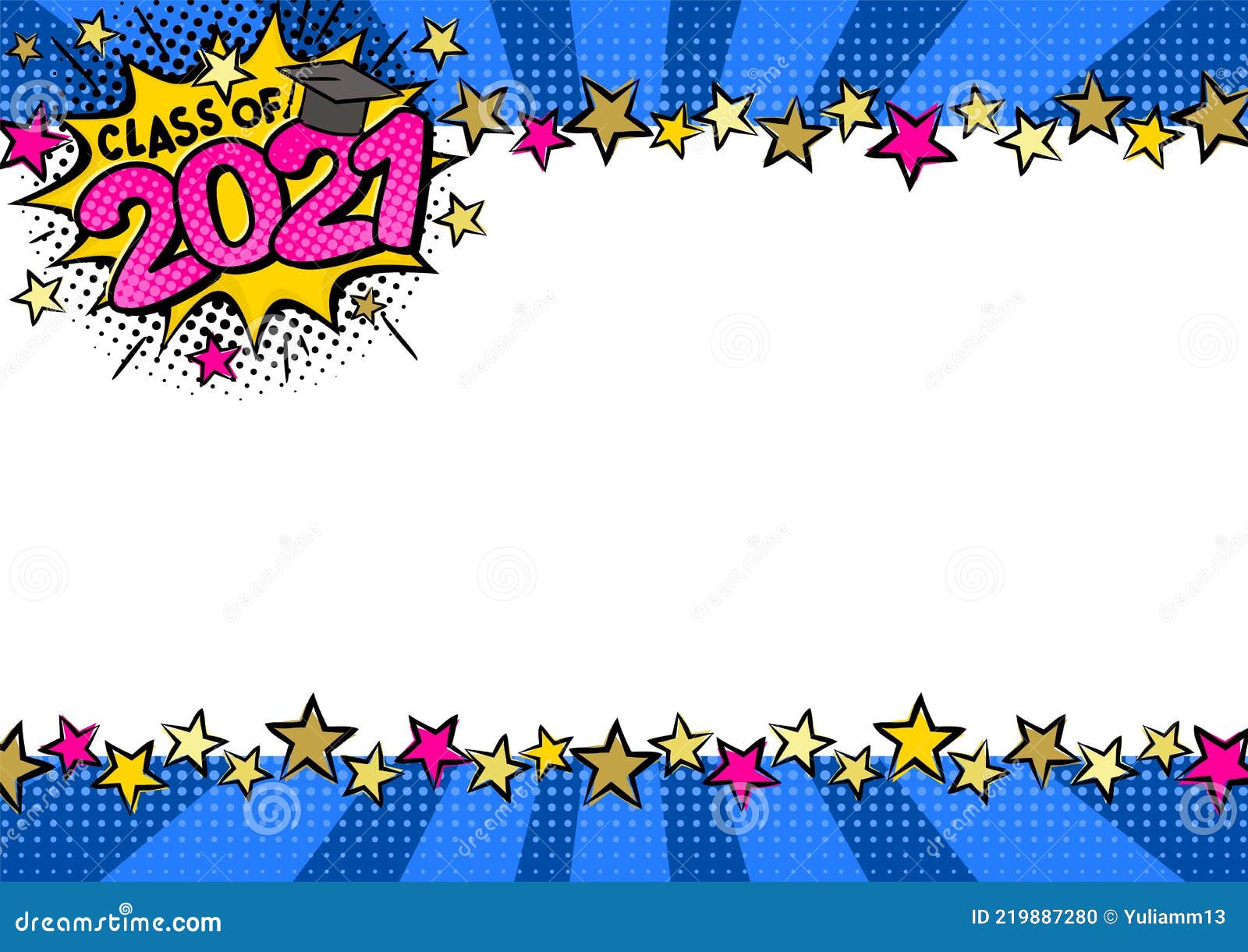 Comic Grad Logo Sticker. Emotions Badge In Pop Art Style Vector ...