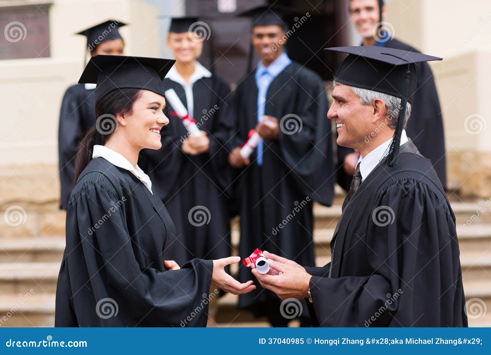 Graduate receiving diploma stock image. Image of event - 37040985