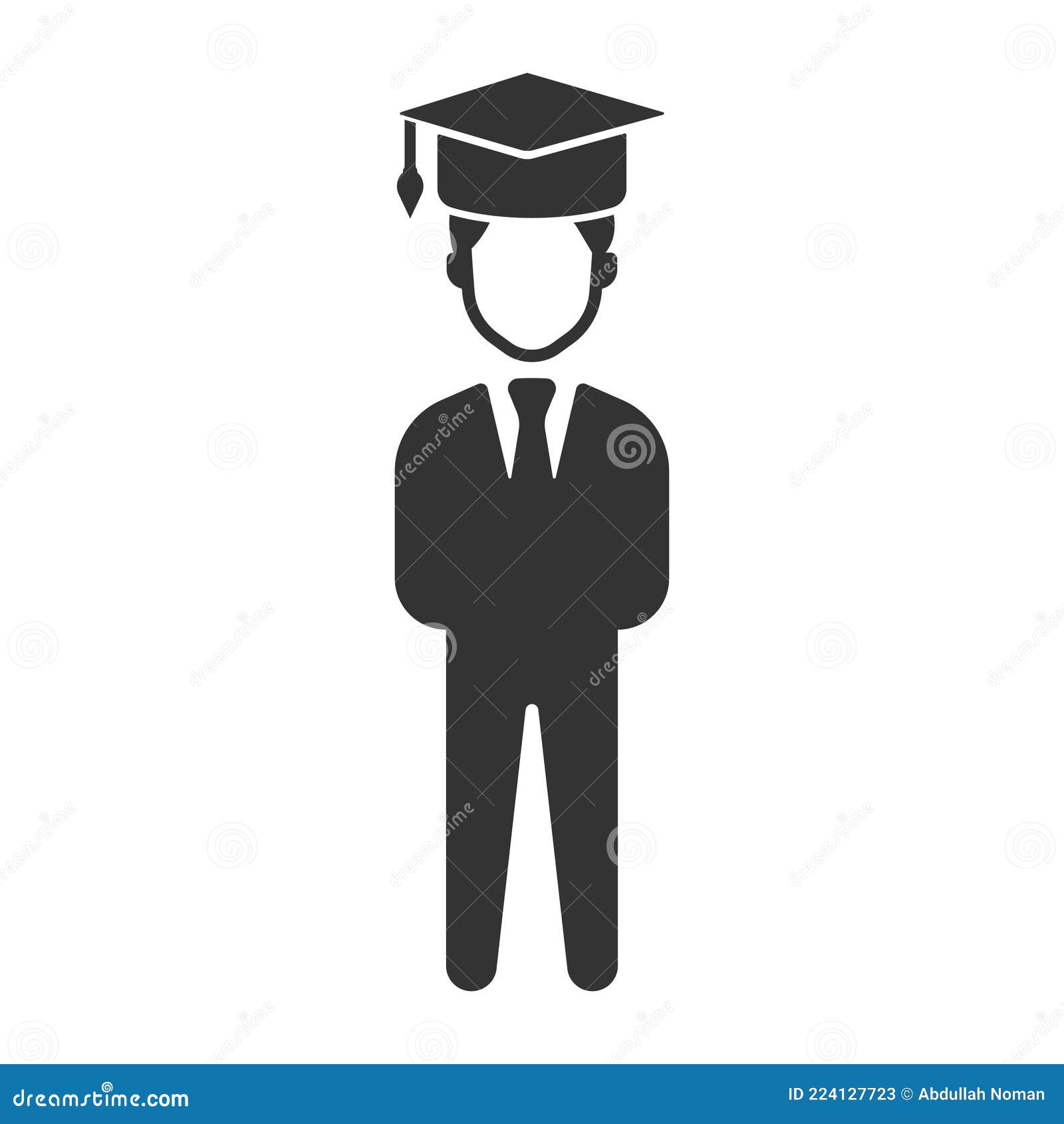 Scholar Icon On White Background. Simple Element Illustration From ...