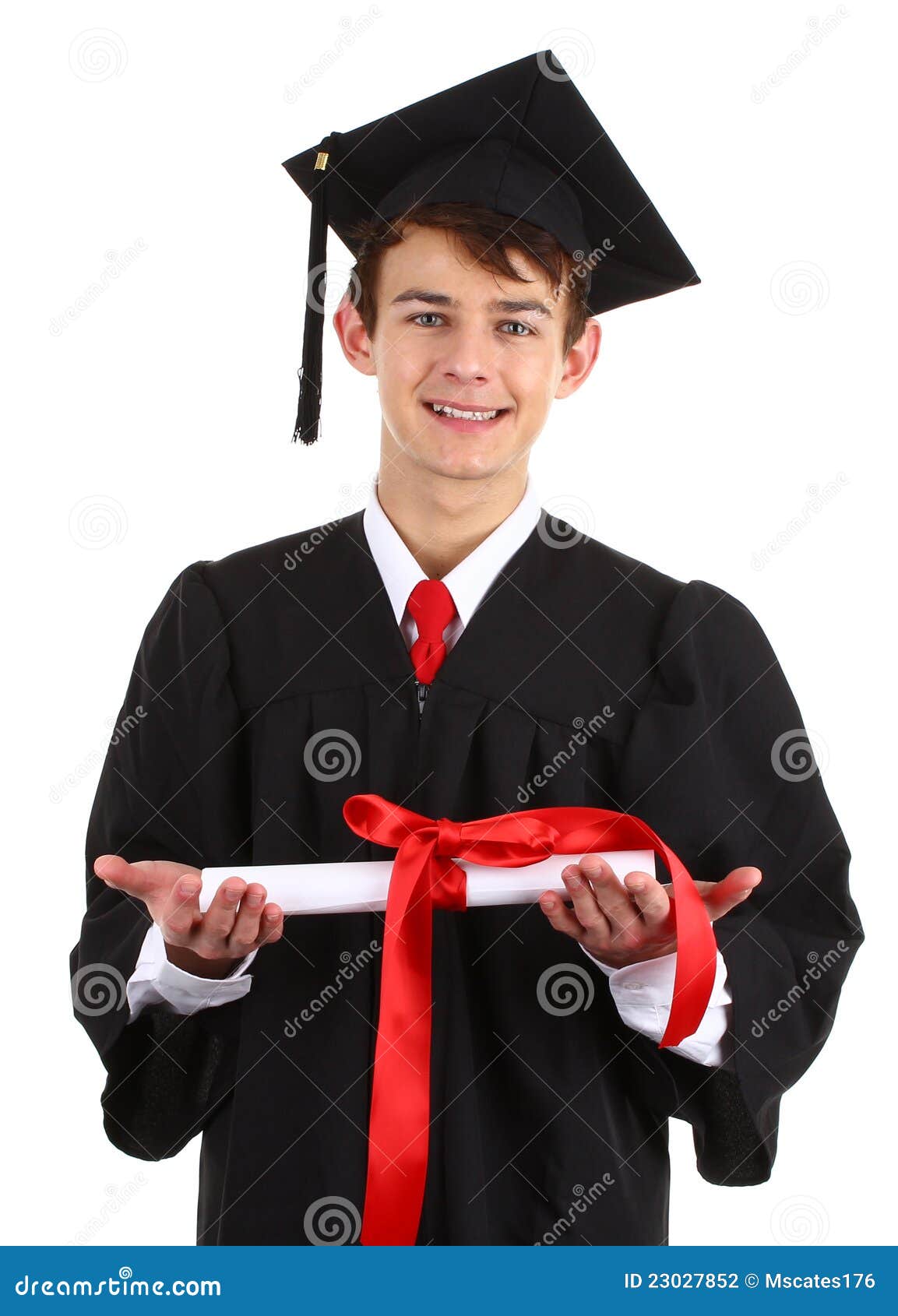 Graduate with a scroll stock photo. Image of congratulations - 23027852