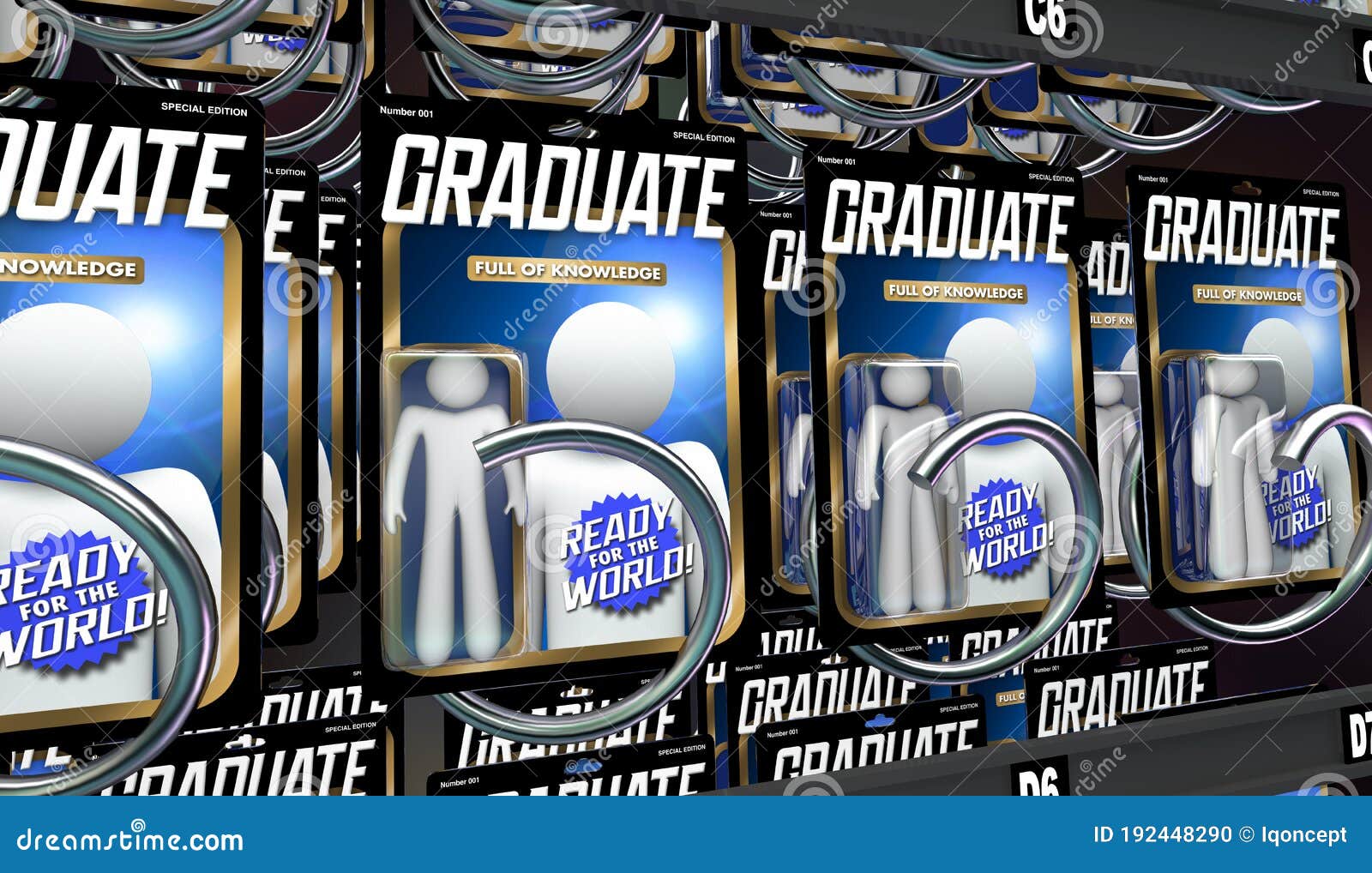 Graduate Student Graduation Done with School Education Action Figures ...