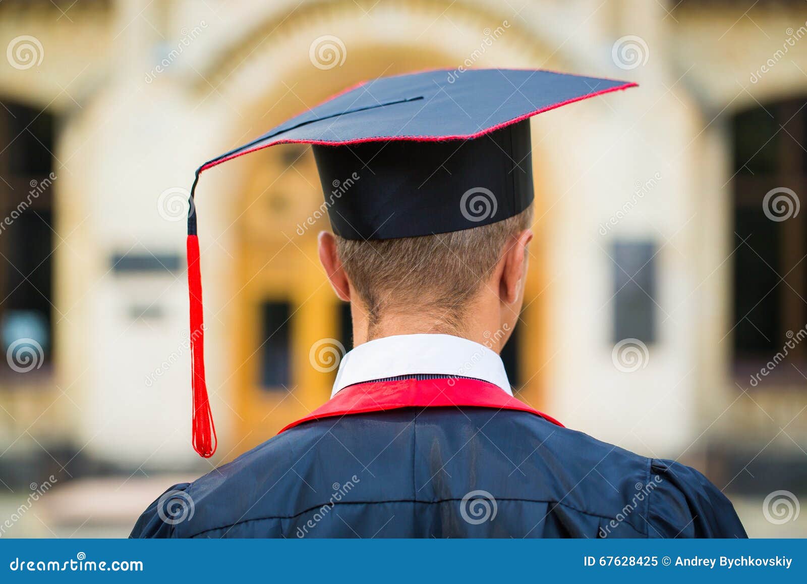 Graduate Student Hands Holding Diploma from the Back Stock Image ...