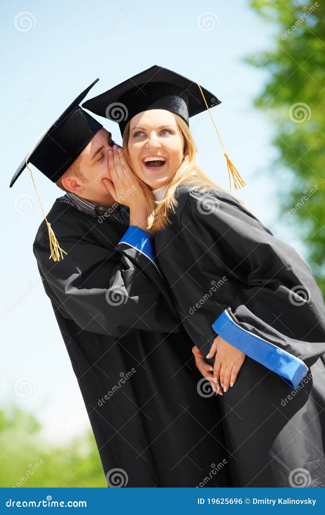 Graduate students stock photo. Image of couple, girl - 19625696
