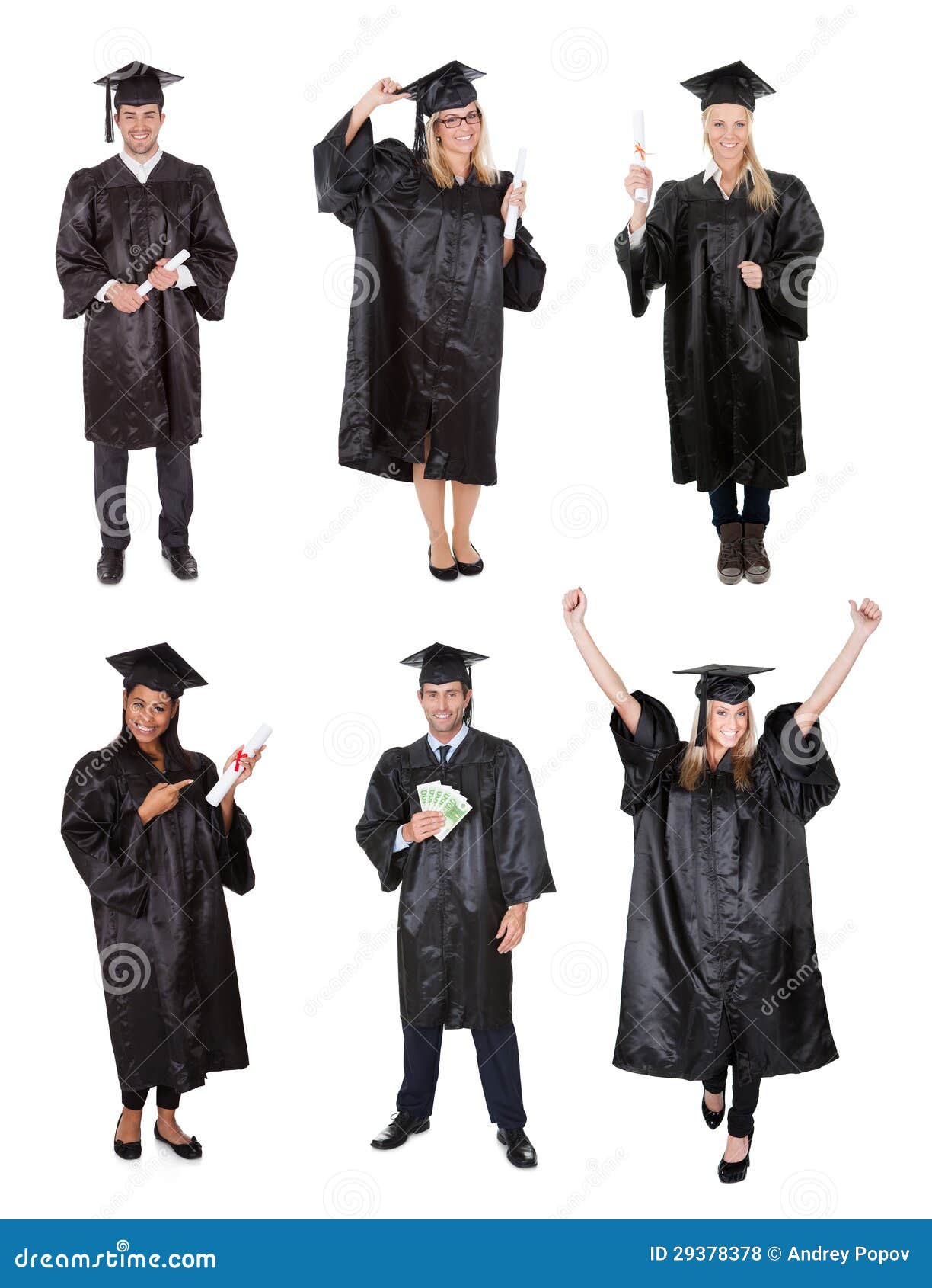 Graduate students stock photo. Image of portrait, happy - 29378378