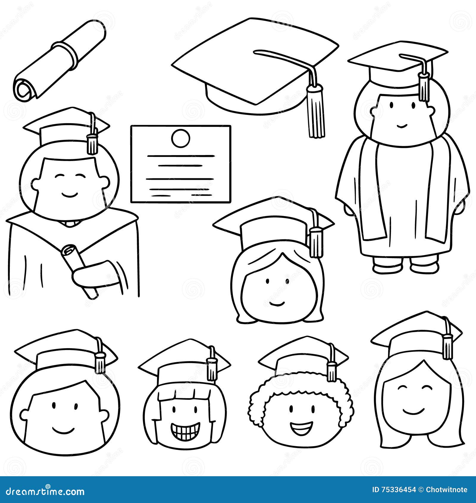 Graduated People Holding Certificates Graduates Celebrating Academic ...