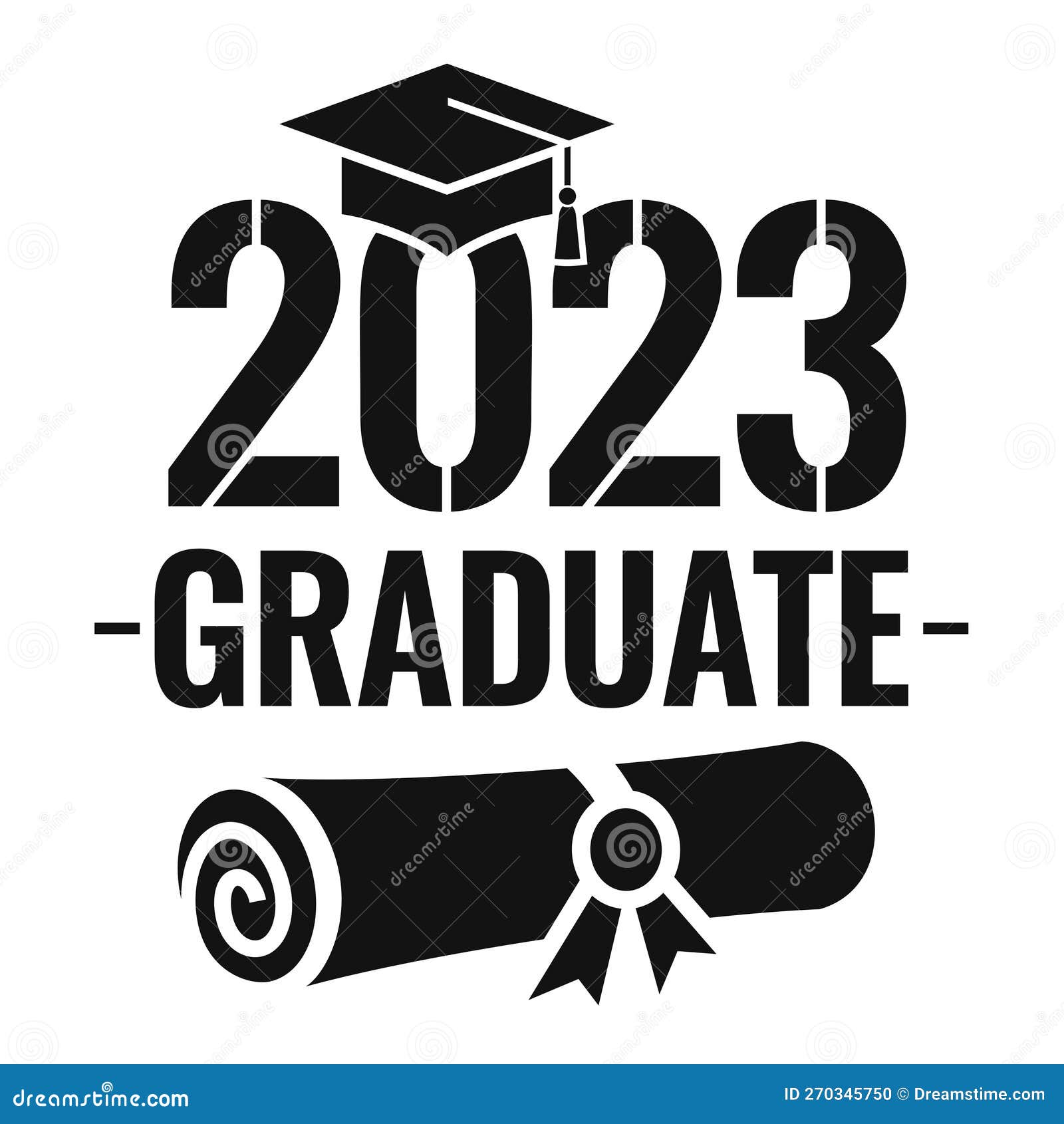 Graduated In 2023. Lettering For A Senior Class, Reunion, Or Special ...