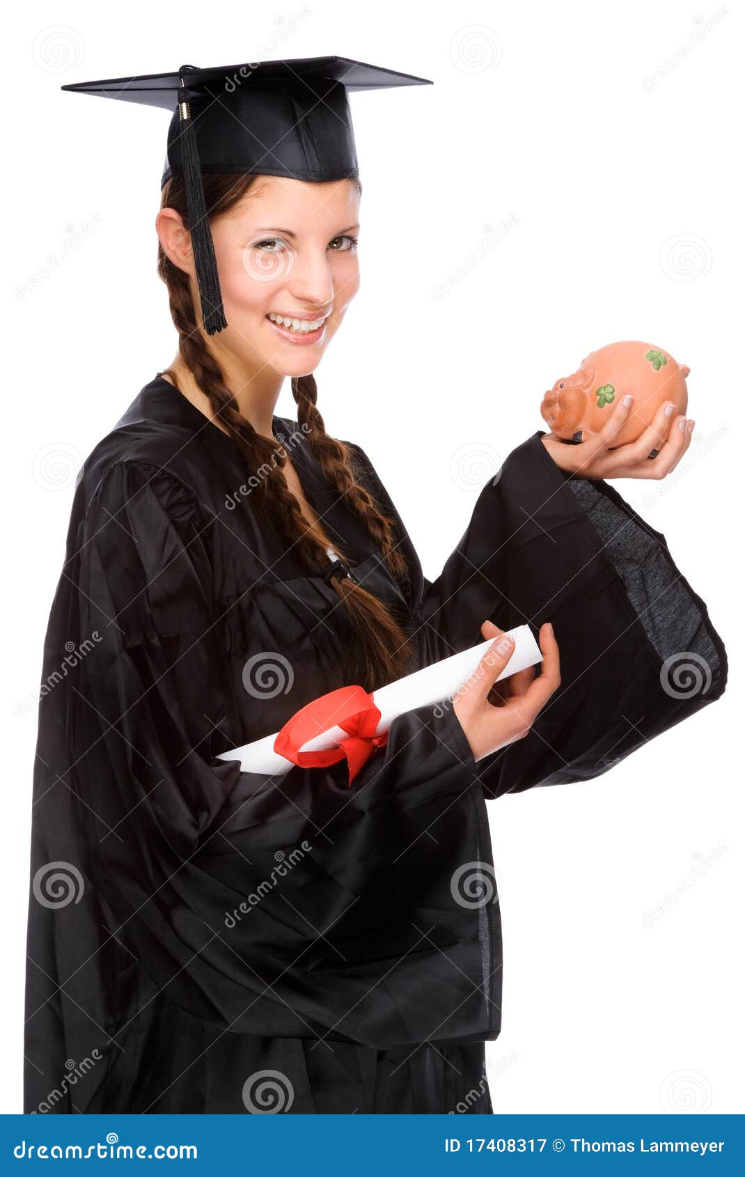 Graduate woman stock image. Image of graduation, happy - 17408317