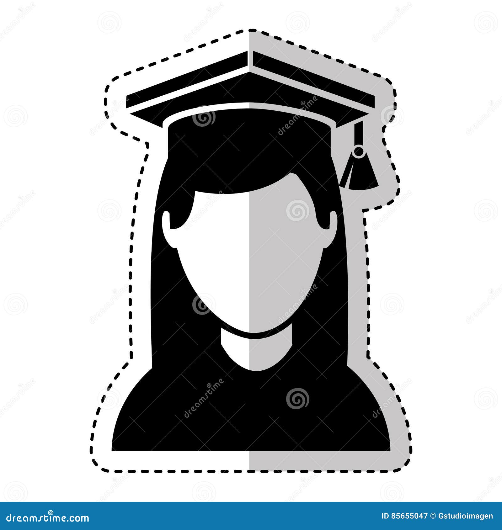 Graduate Woman Avatar Character Stock Vector - Illustration of avatar ...
