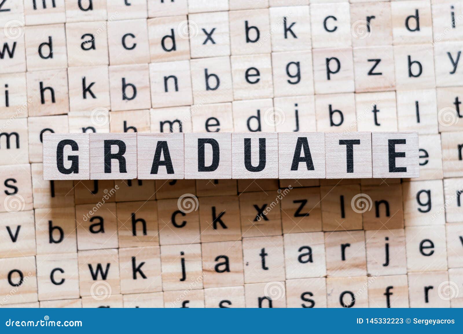 Graduate word concept stock image. Image of graduation - 145332223