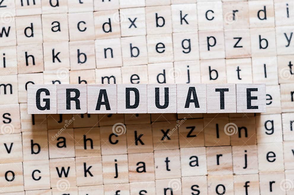 Graduate word concept stock image. Image of graduation - 145332223