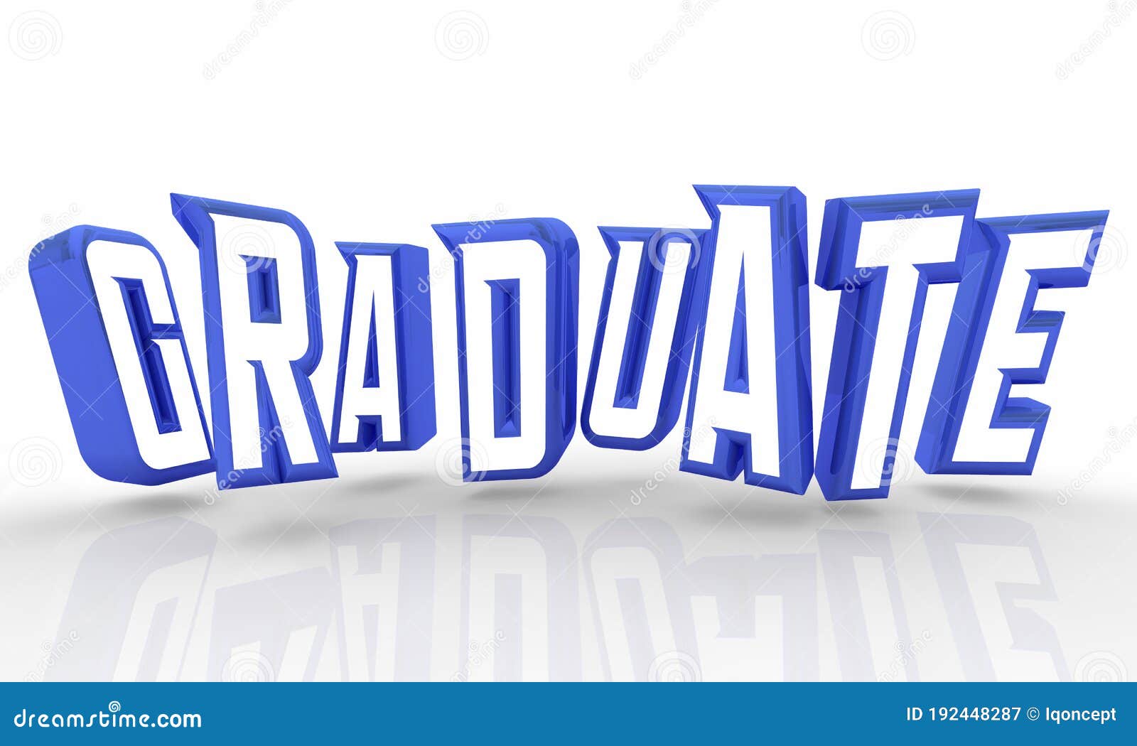 Graduate Word Education Complete Graduation Celebration Word 3d ...