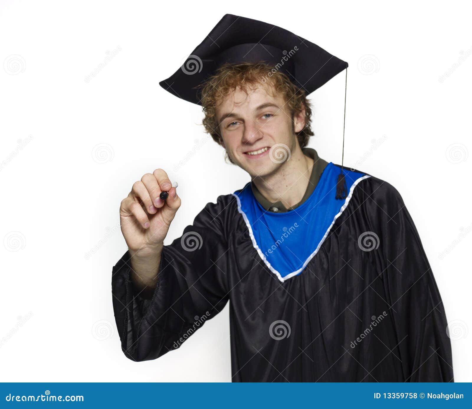 Graduate writing stock photo. Image of grad, college - 13359758