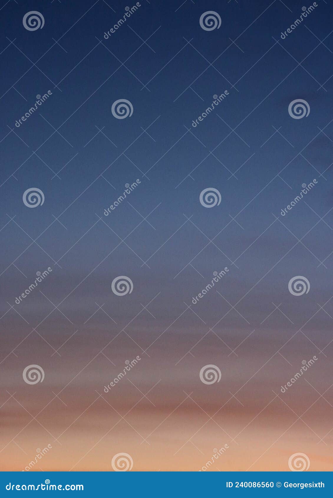 Graduated Colored Sky at Sunset for Background Stock Photo - Image of ...