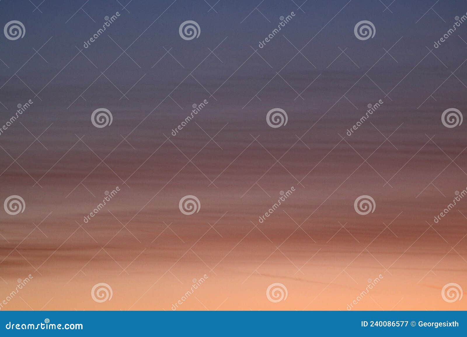 Graduated Colored Sky At Sunset For Background Royalty-Free Stock Photo ...