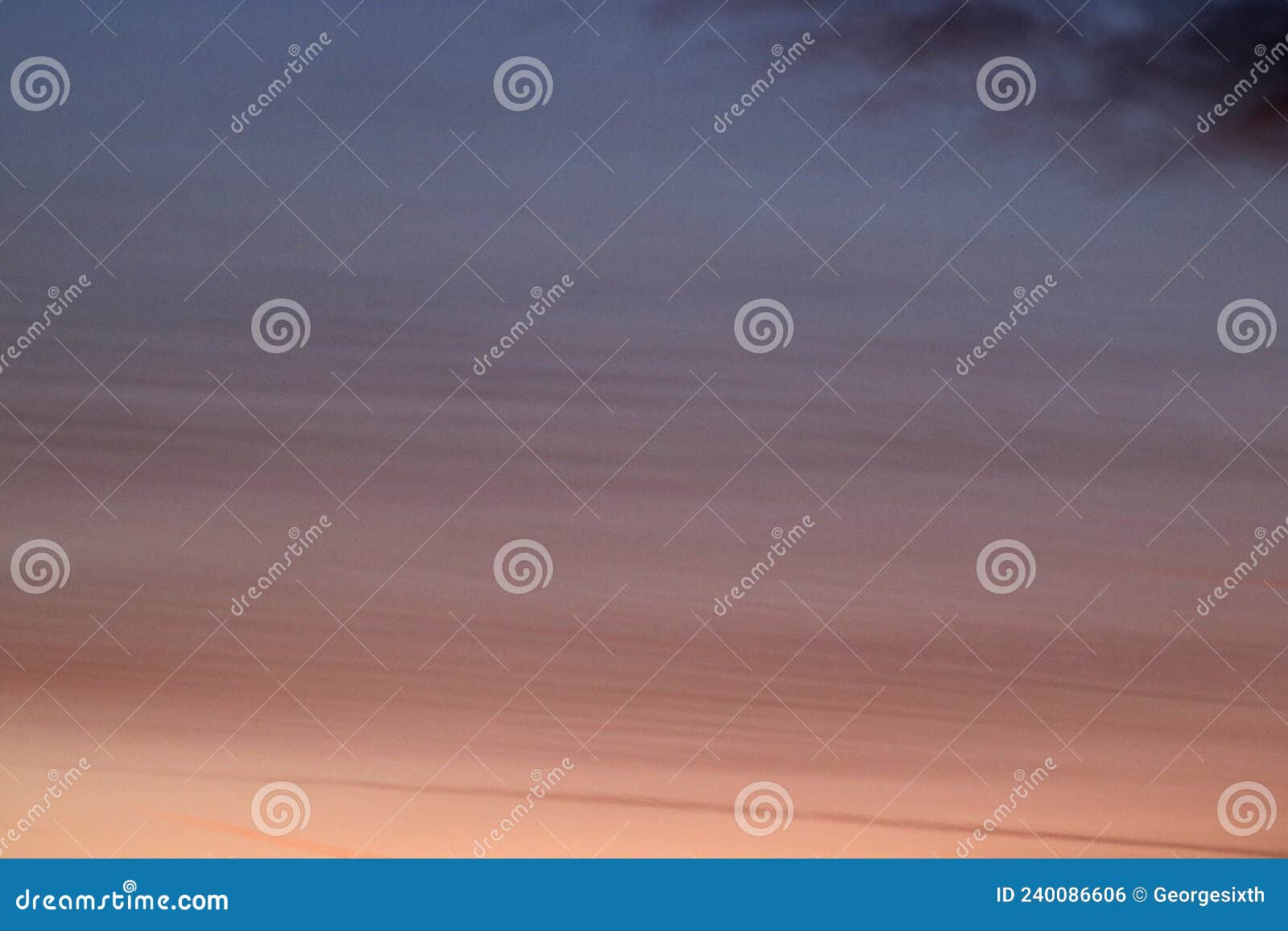 Graduated Colored Sky At Sunset For Background Royalty-Free Stock Photo ...