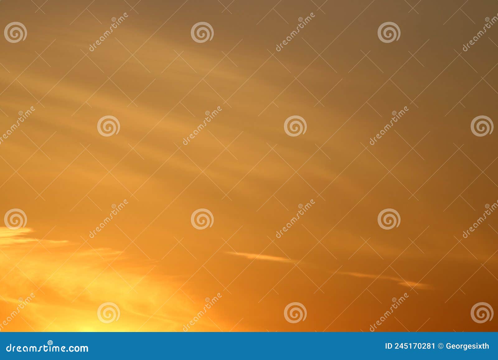 Graduated Colors, Pastel Shades in Sky at Sunset Stock Image - Image of ...
