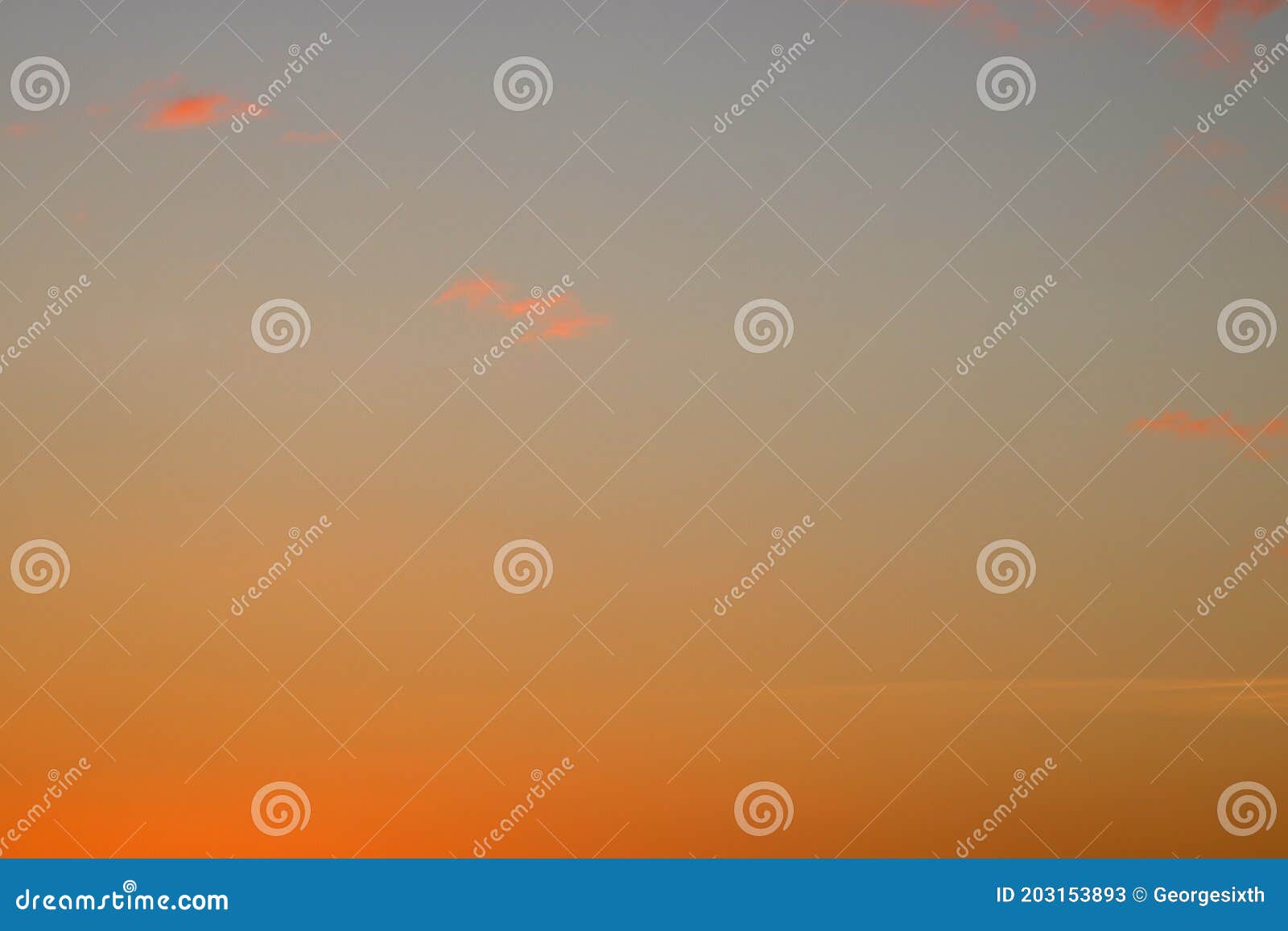 Graduated Colors of Sunset in Sky for a Background Stock Image - Image ...