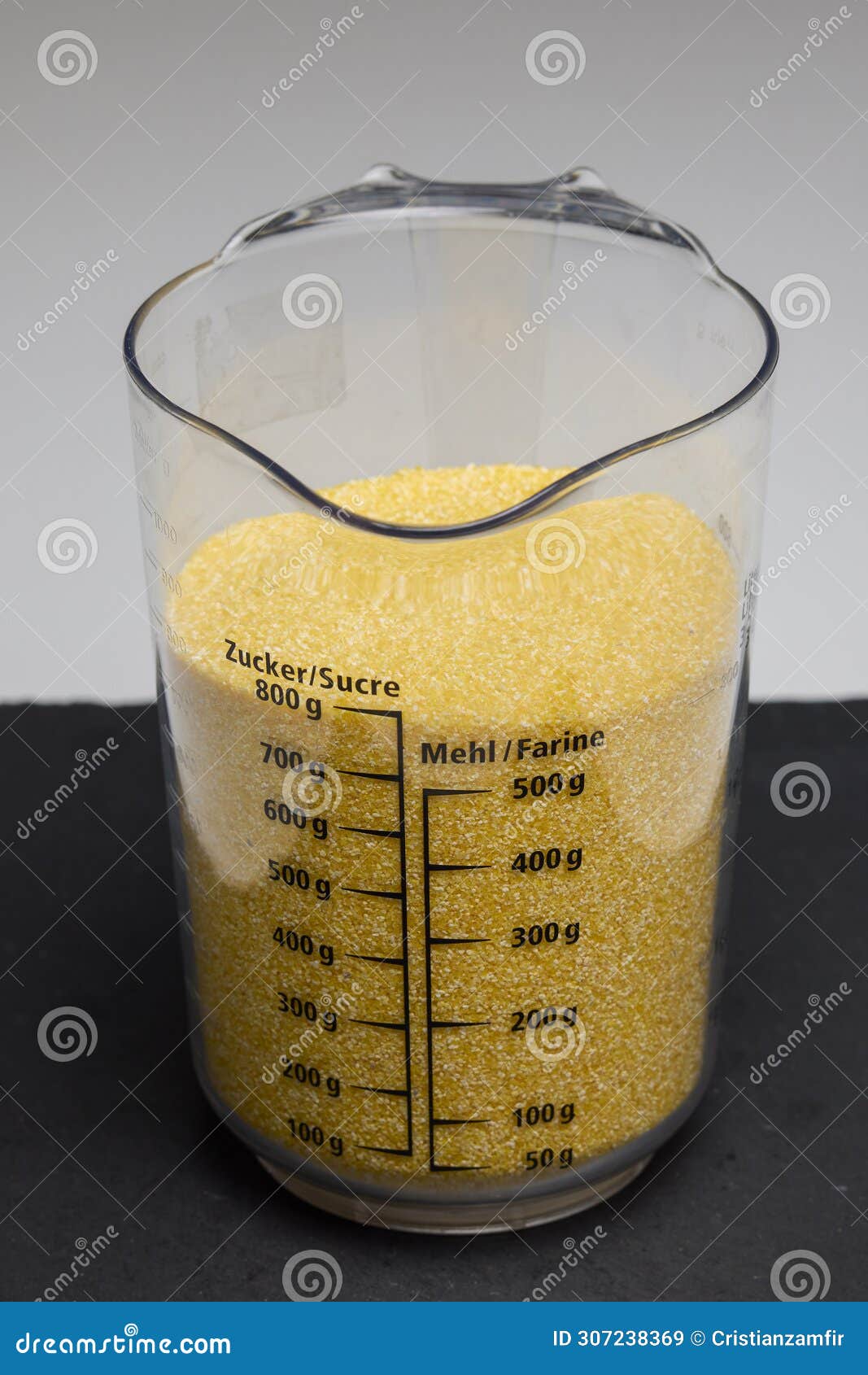 A Graduated Container of Corn Stock Image - Image of farming, golden ...