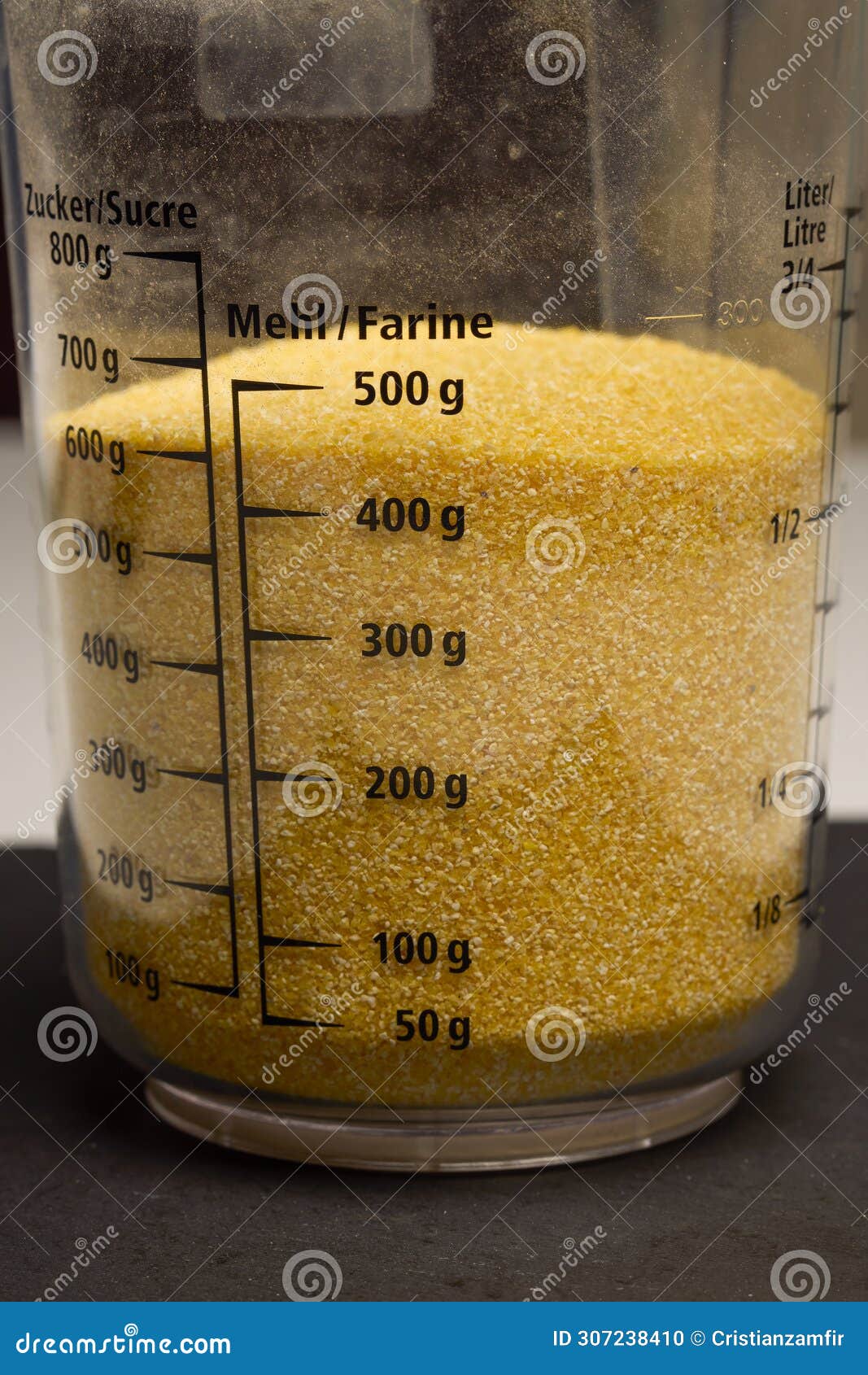 A Graduated Container of Corn Stock Photo - Image of closeup, healthy ...