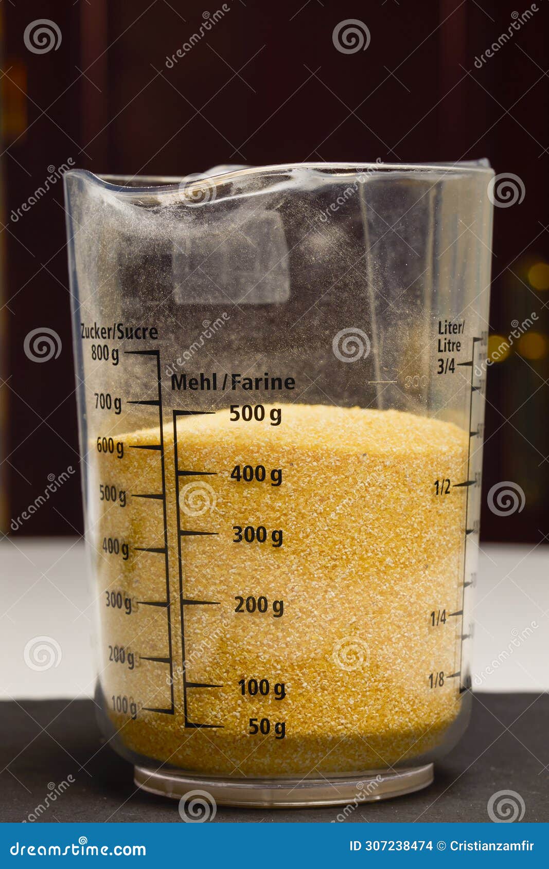 A Graduated Container of Corn Stock Photo - Image of organic, graduated ...