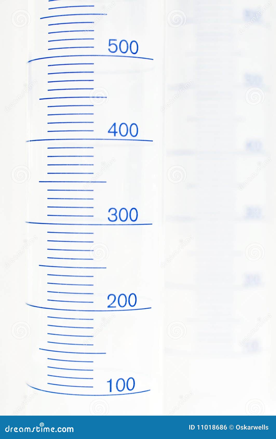 Graduated cylinder stock photo. Image of number, closeup - 11018686