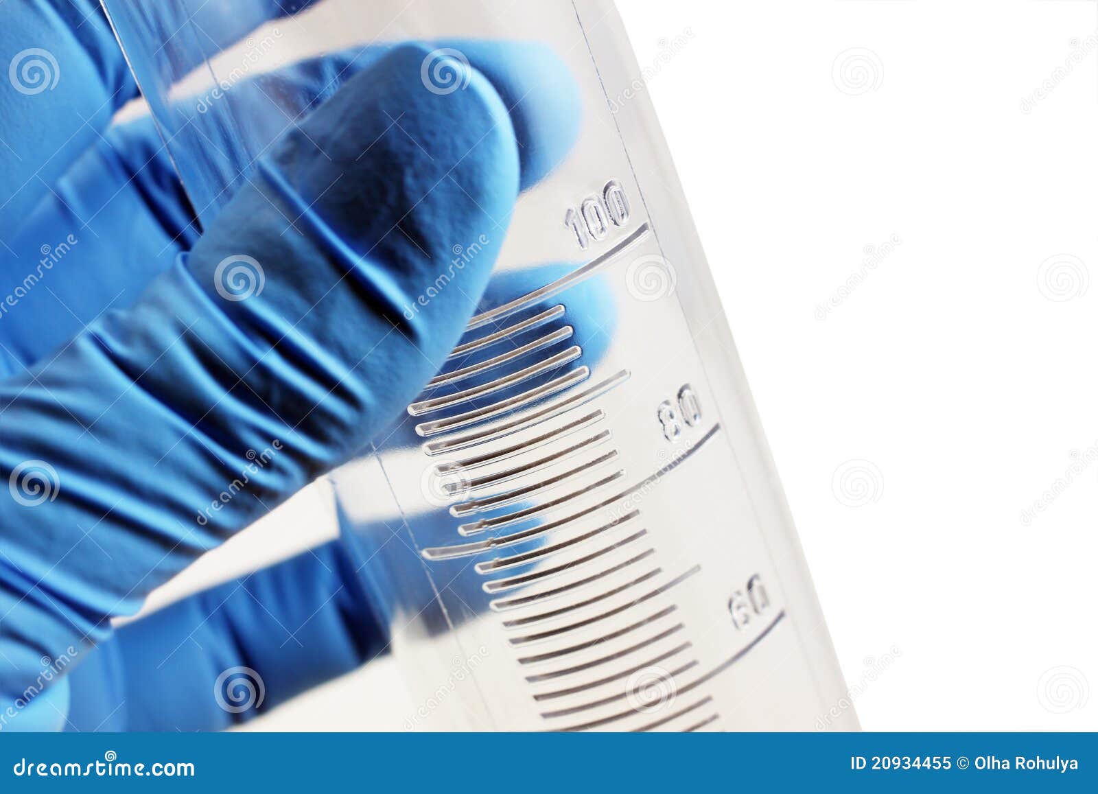 Graduated Cylinder In A Laboratory. Measurement In Scientific Research ...