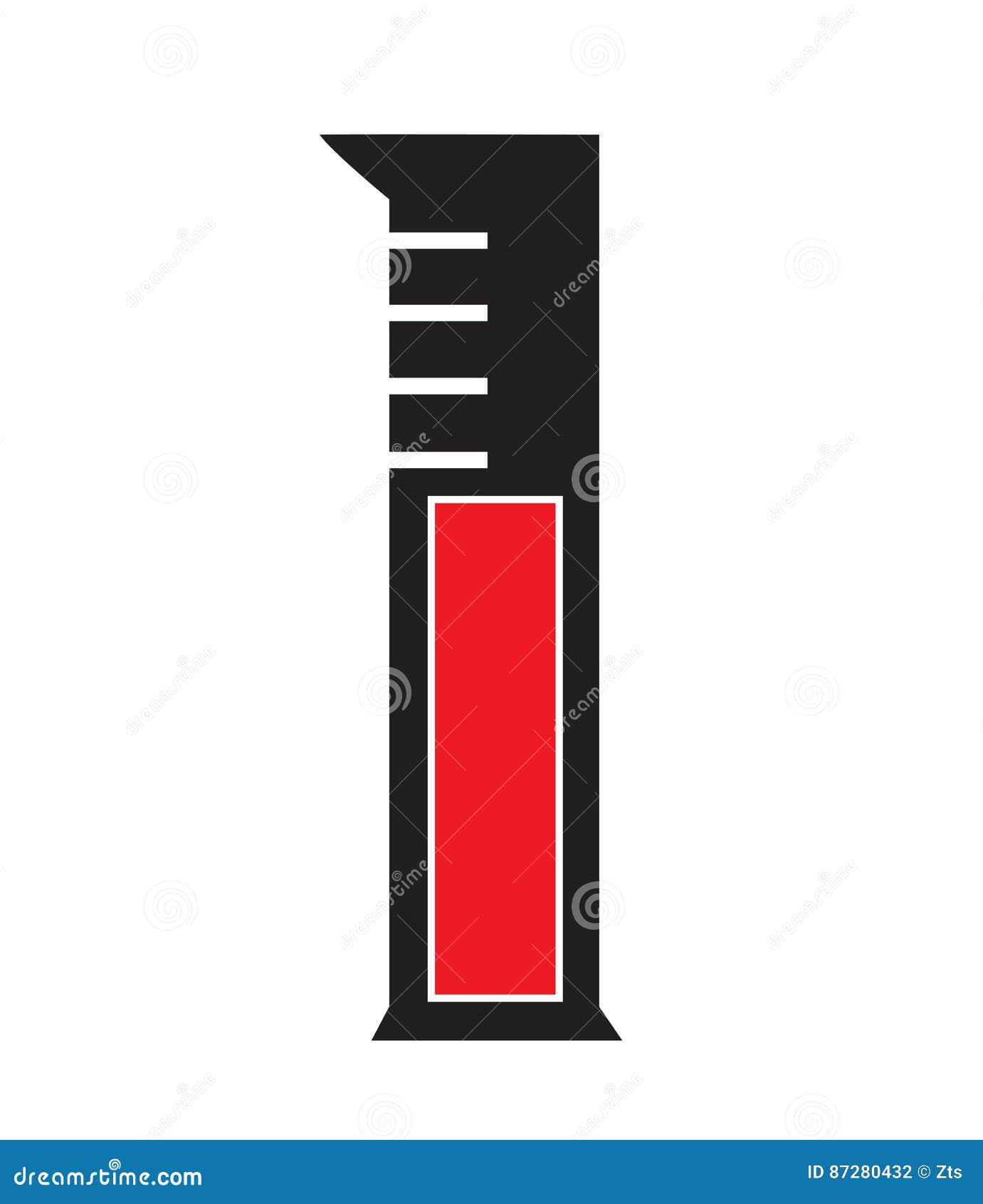 Graduated Cylinder Icon Vector Stock Vector - Illustration of cylinder ...