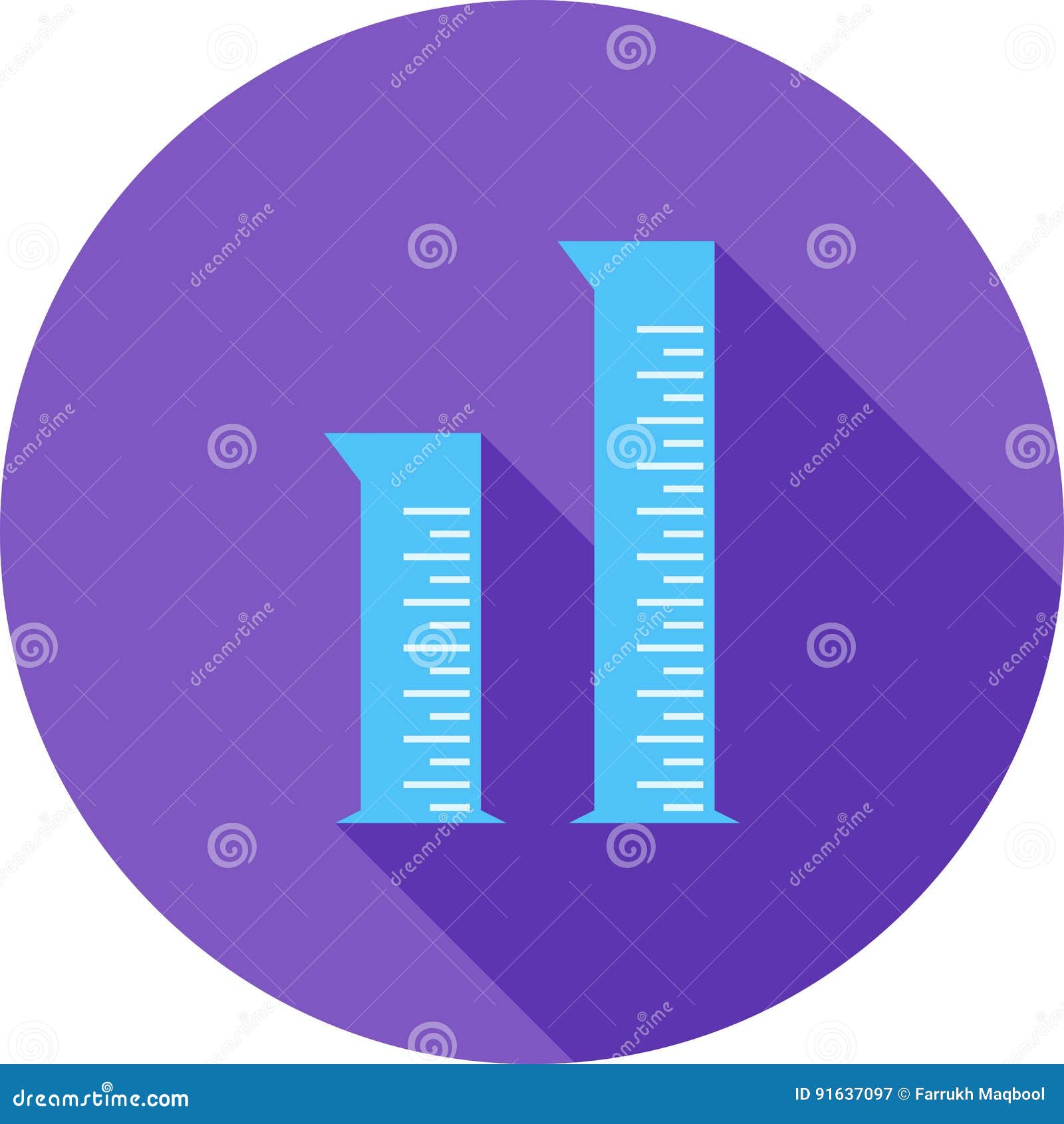 Graduated Cylinders Cartoon Vector | CartoonDealer.com #91637097