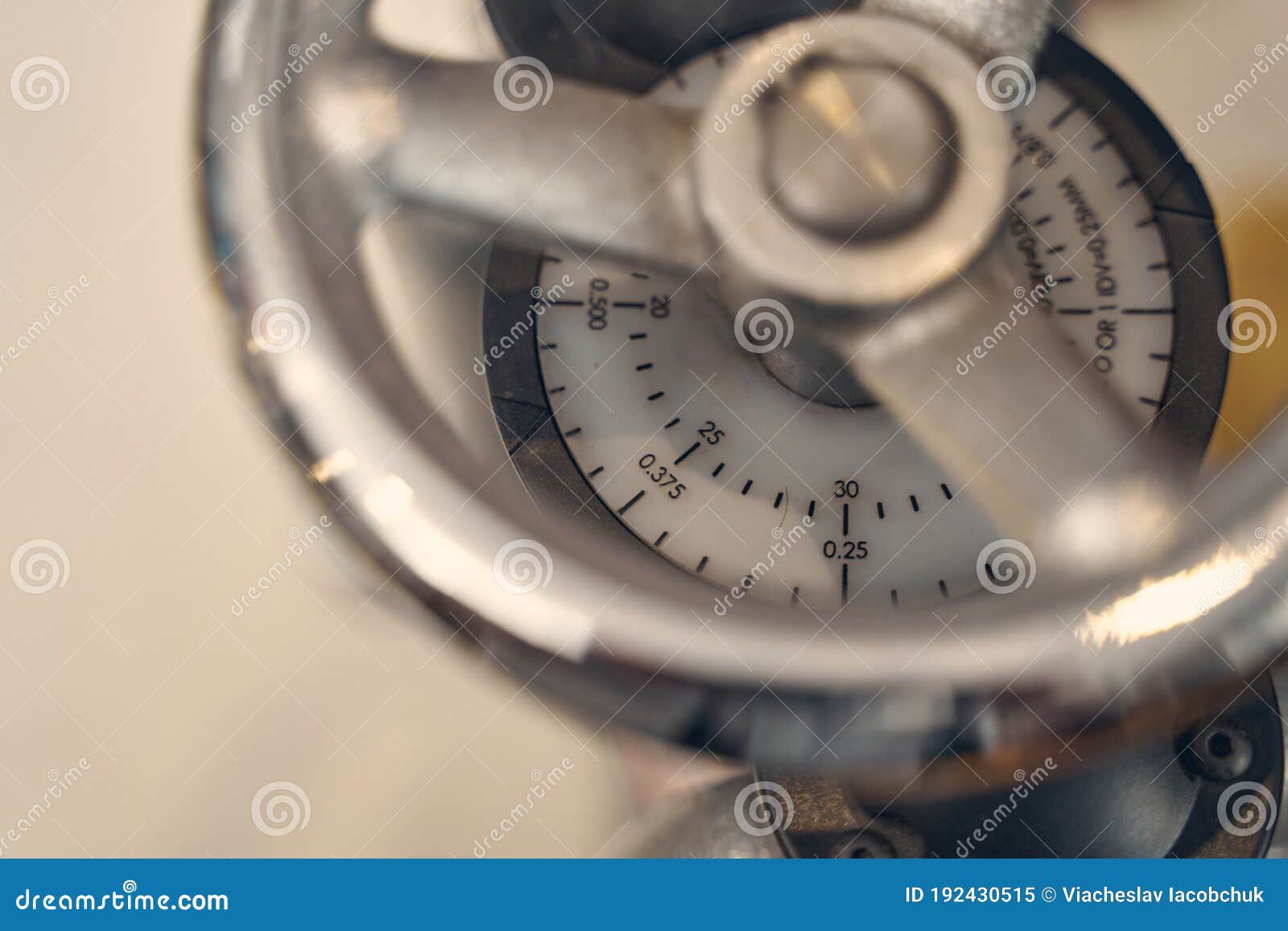 Graduated Disc Mounted on a Rolling Mill Stock Image - Image of dial ...