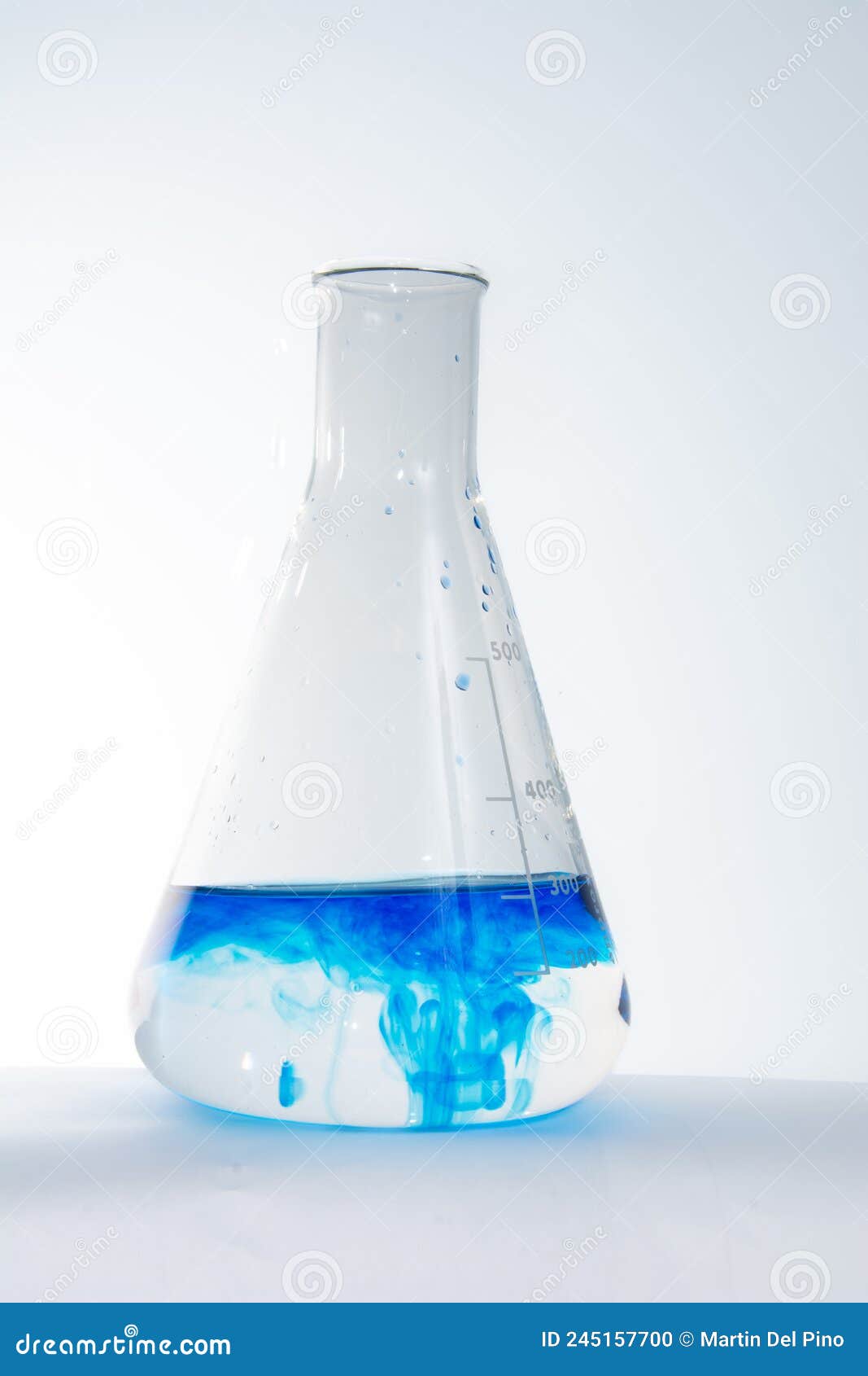 Graduated Erlenmeyer stock photo. Image of glass, beaker - 245157700