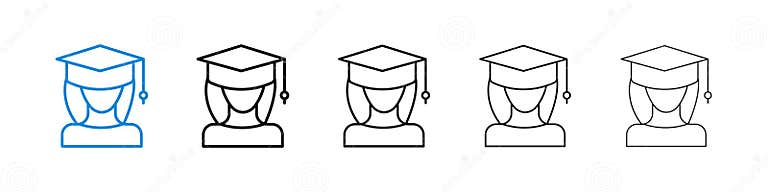 Graduated Line Icon Isolated on White Background Stock Vector ...