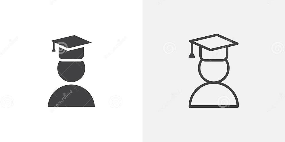 Graduated Line Icon Isolated on White Background Stock Vector ...