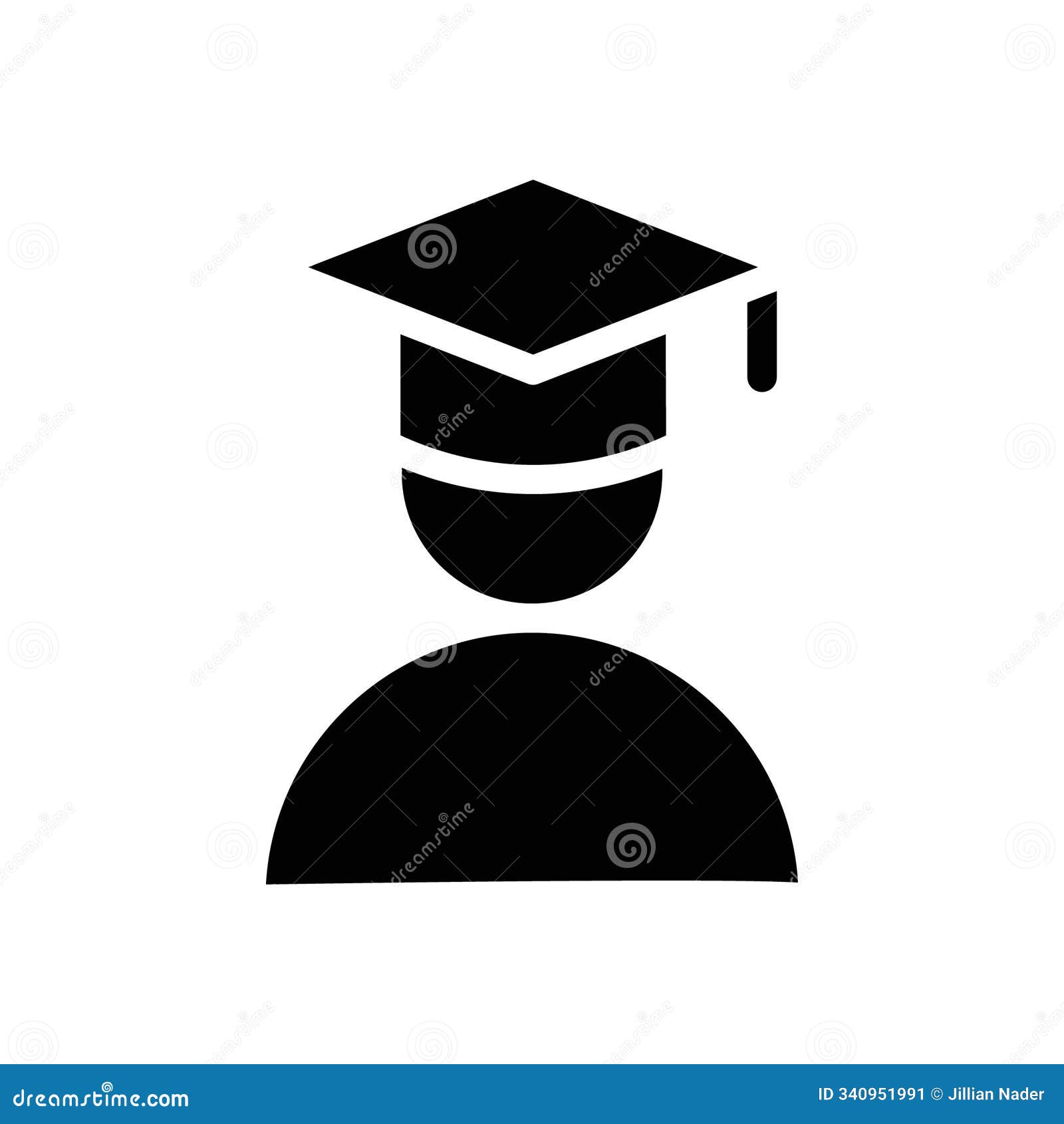 Graduated Student Icon Web Design in Vector Stock Vector - Illustration ...