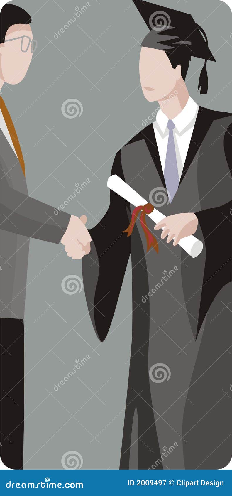 Graduated Student Illustration Stock Vector - Illustration of student ...