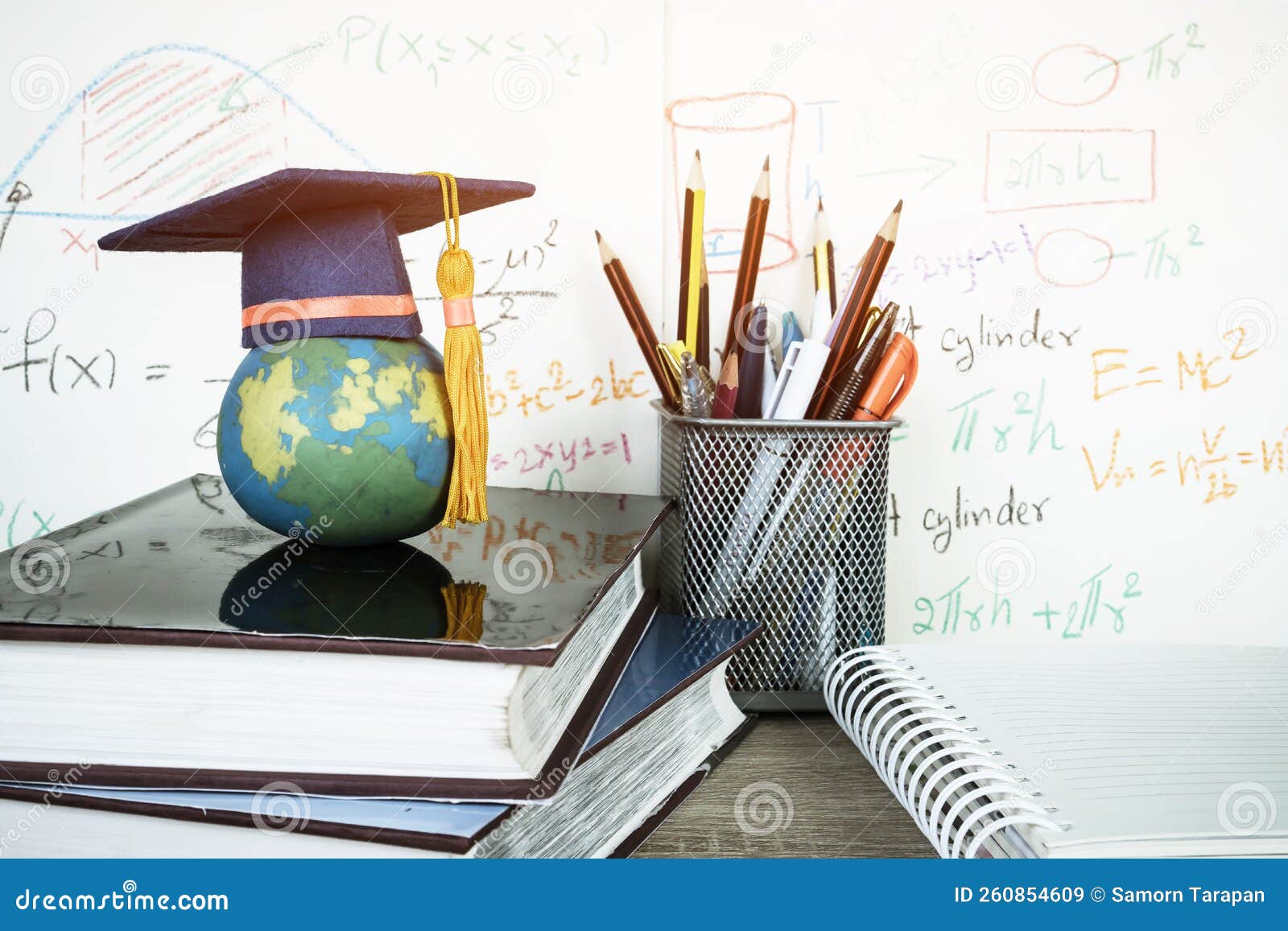 Graduated Study Abroad International Conceptual, Graduation Hat On Top ...