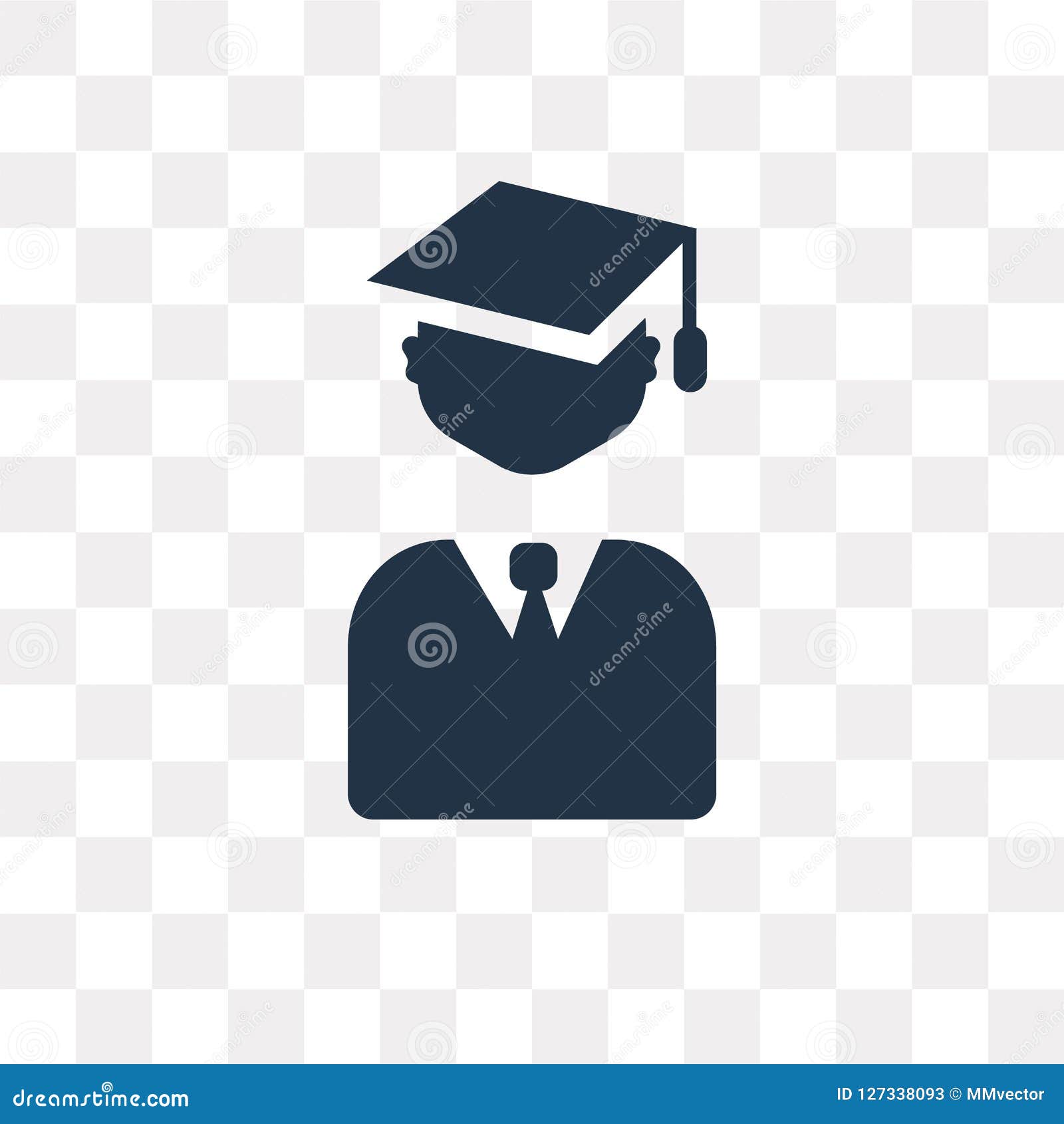 Graduated Vector Icon On White Background. Flat Vector Graduated Icon ...
