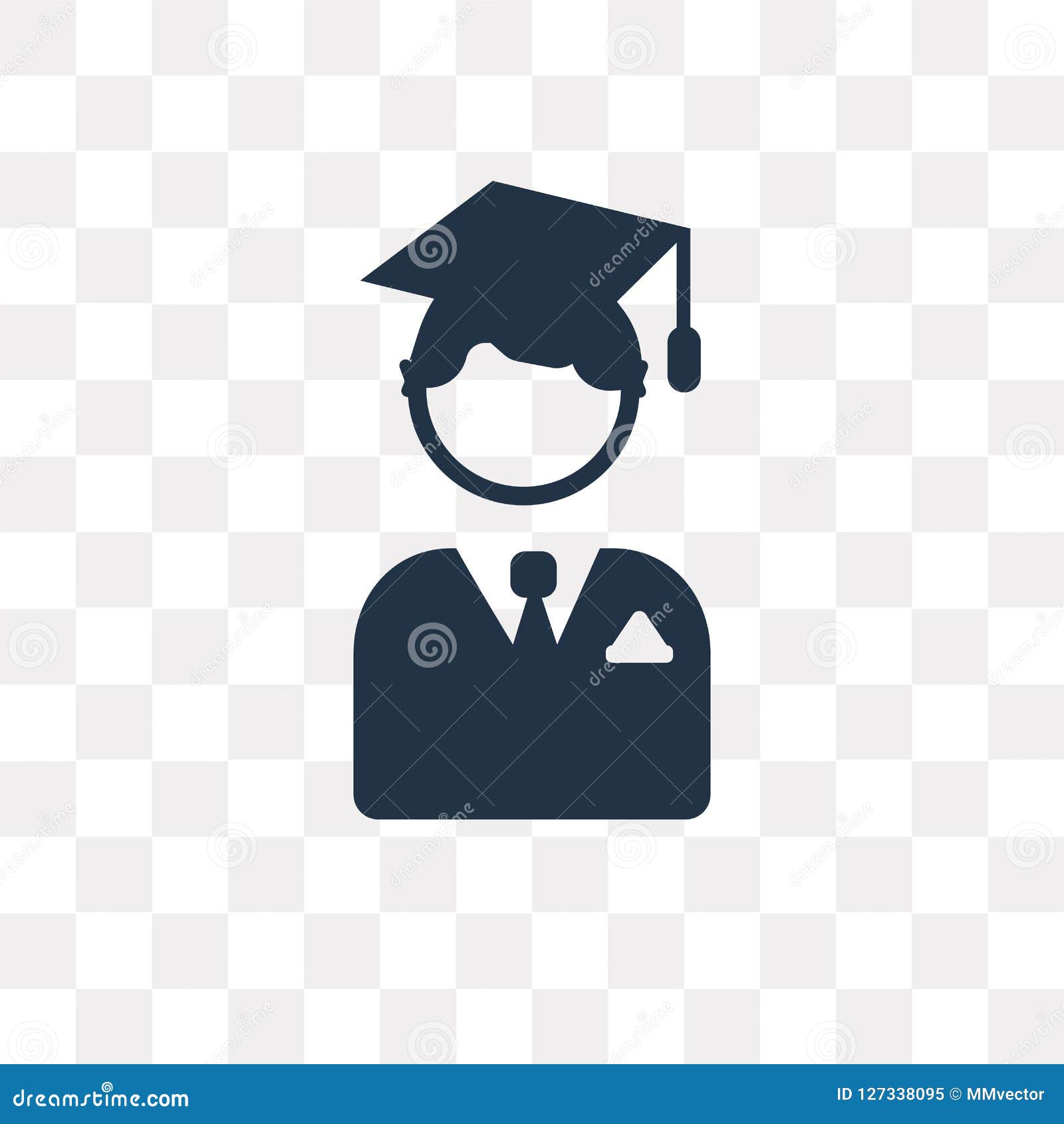 Graduated Vector Icon On White Background. Flat Vector Graduated Icon ...