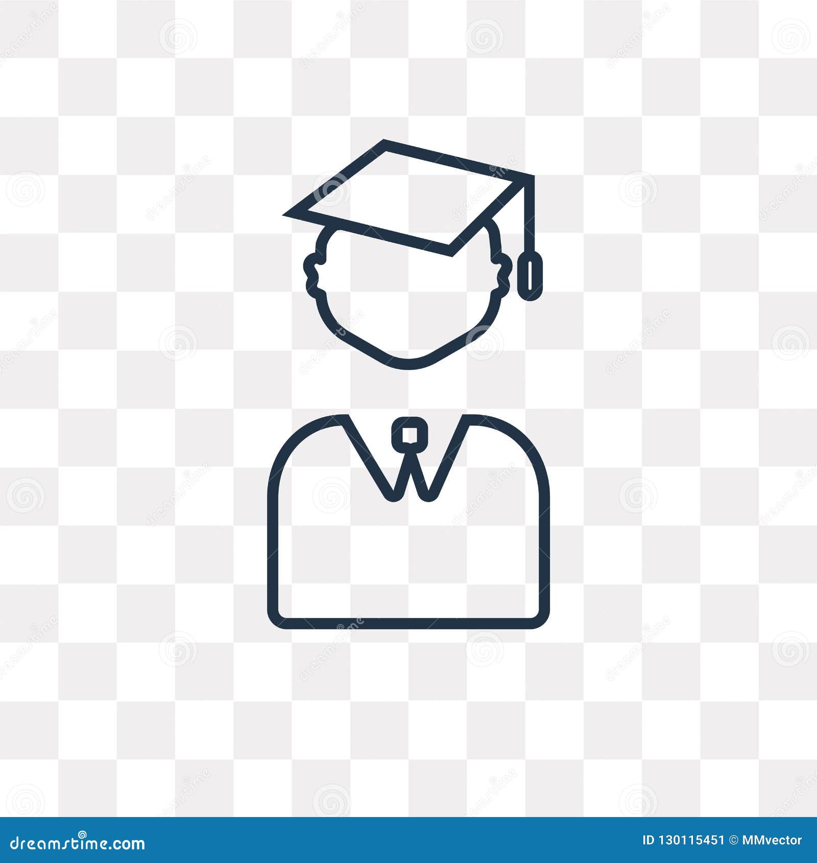 Graduated Vector Icon On White Background. Flat Vector Graduated Icon ...