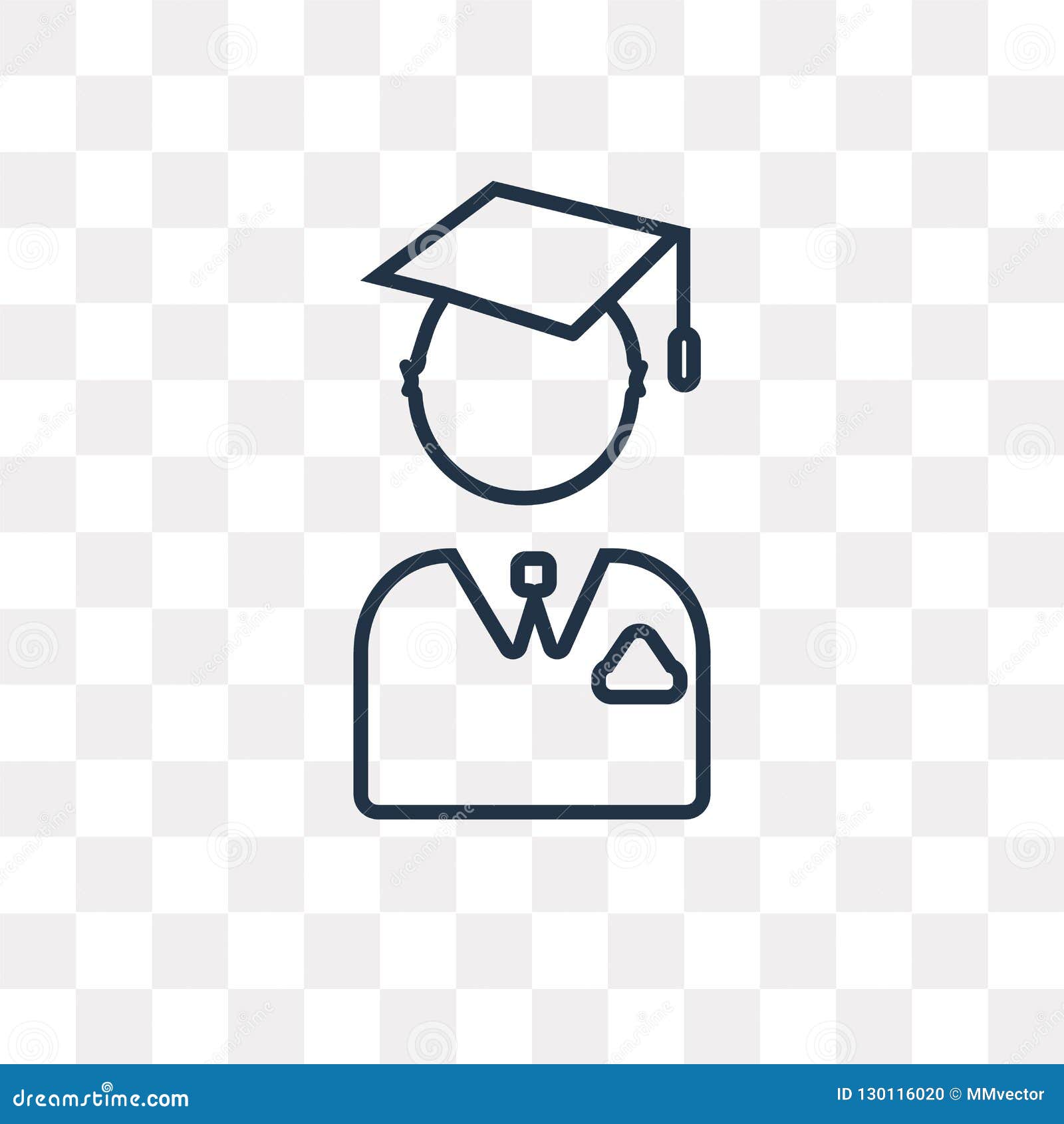 Graduated Vector Icon On White Background. Flat Vector Graduated Icon ...