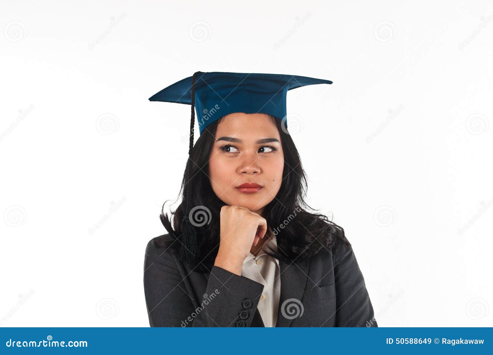 Confusing Graduation Man Thinking About Career Plan Royalty-Free Stock ...