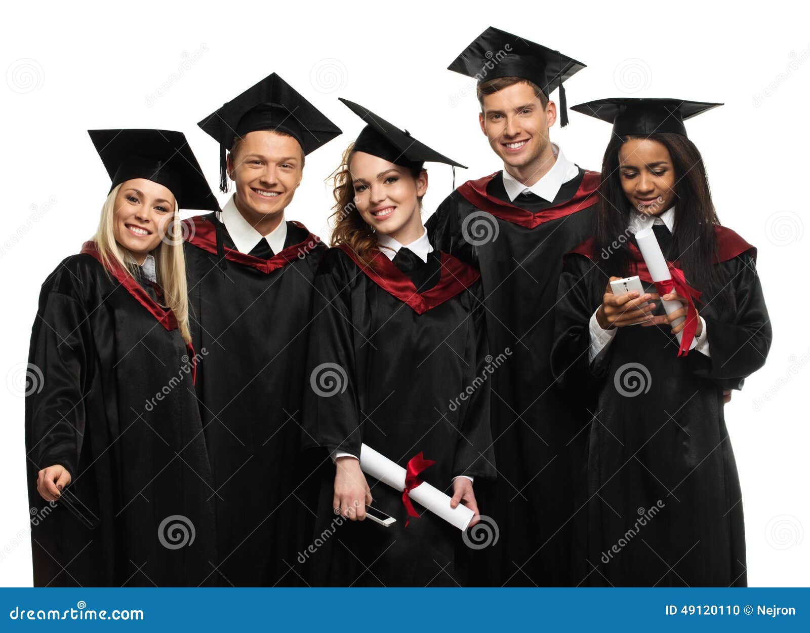 Graduated young students stock photo. Image of happy - 49120110