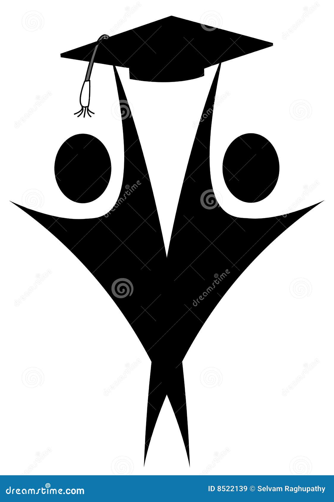 Graduates stock vector. Illustration of diploma, effect - 8522139