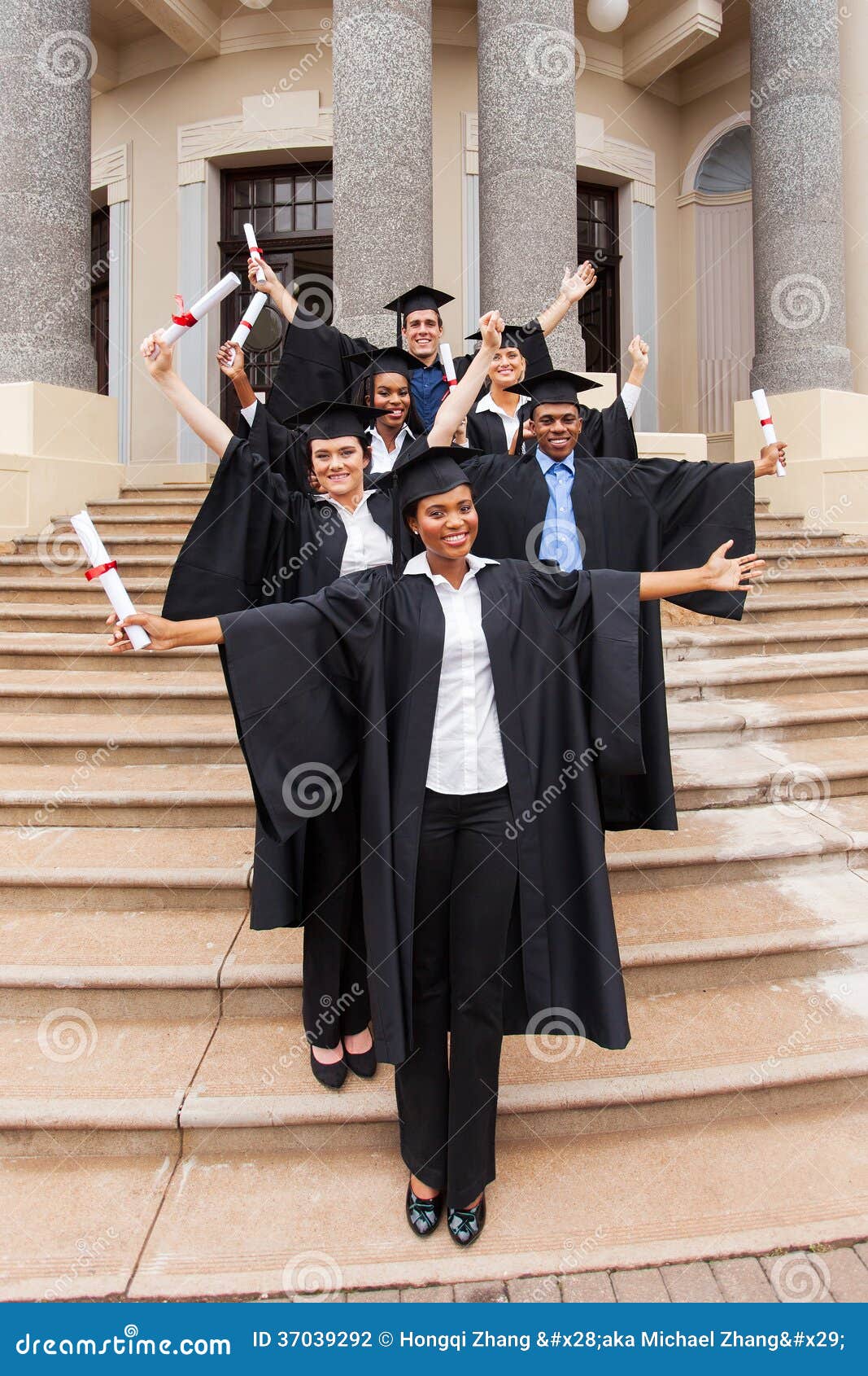 Graduates college building stock photo. Image of education - 37039292