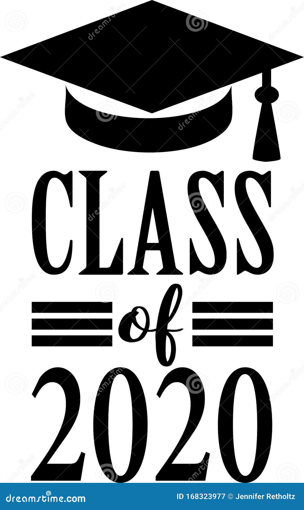 Class of 2020 Banner stock vector. Illustration of diploma - 168323977