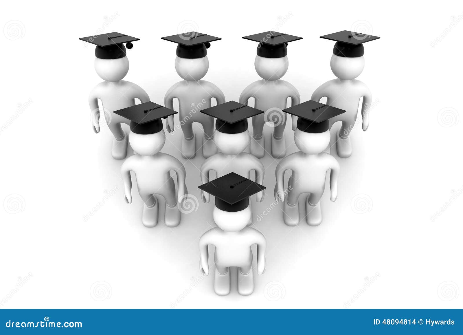 Graduating Students Isometric Flowchart Cartoon Vector | CartoonDealer ...