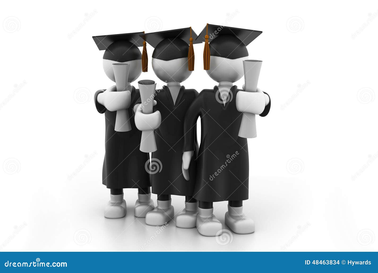 Graduating Students Isometric Flowchart Cartoon Vector | CartoonDealer ...